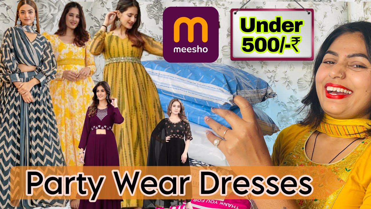 Latest Meesho Gown Collection Under 500/-₹ ||Meesho Party Wear Dresses ...