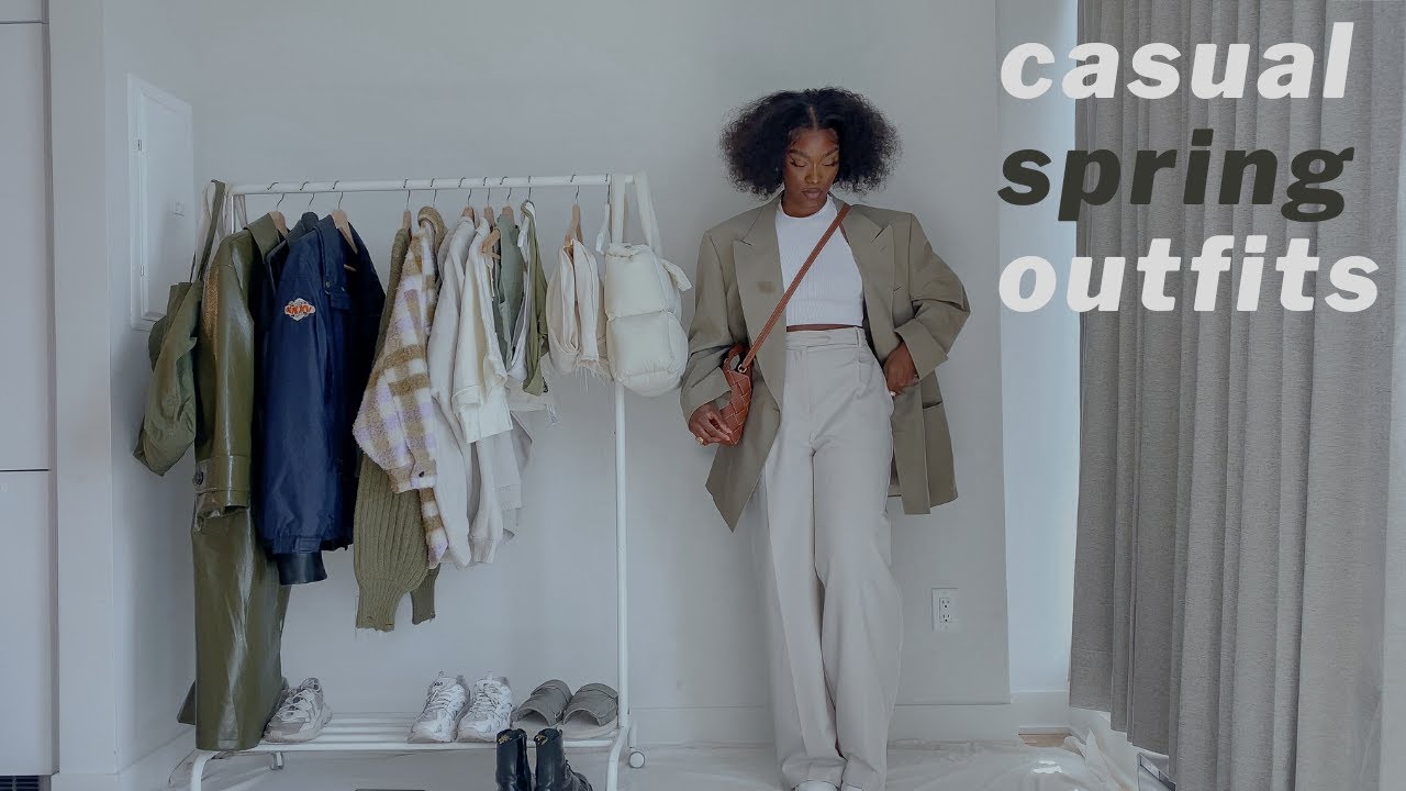 spring outfit ideas 2022 (EASY & AFFORDABLE)| 🍃 spring lookbook - YouTube