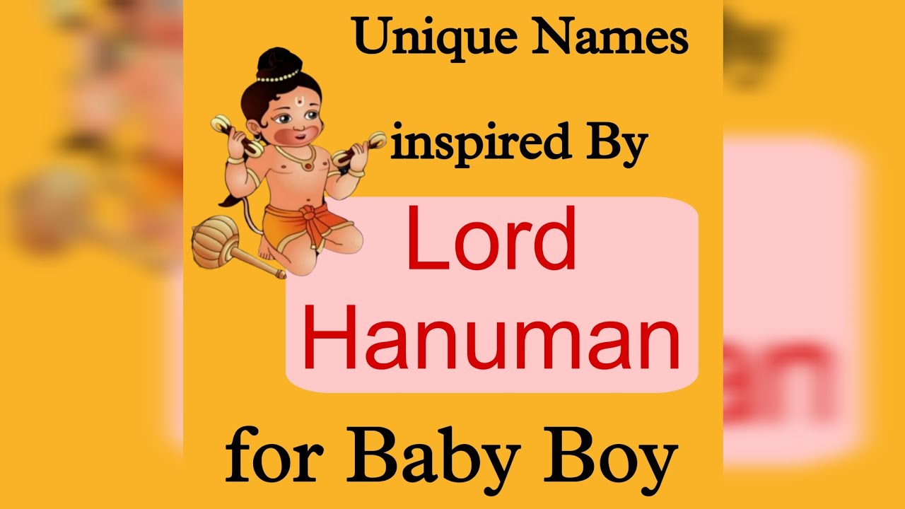 Baby Boy Names inspired by🙏 Lord Hanuman 🙏#youtube #youtubevideo # ...