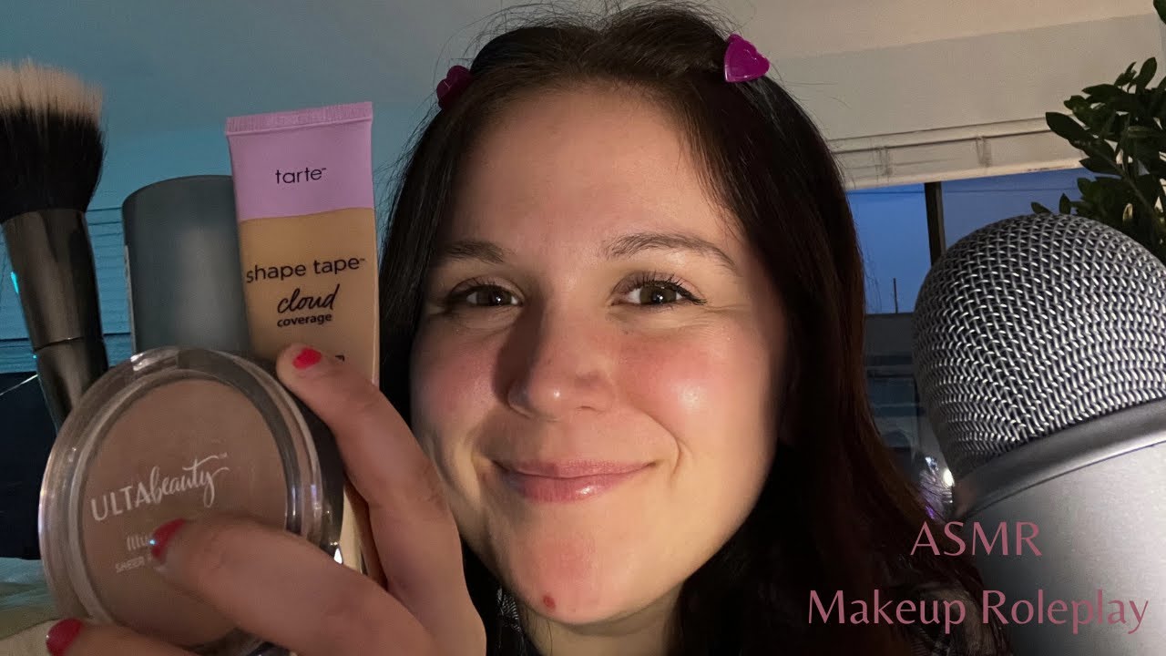 Asmr Doing Your Makeup 🩷 Whispered Roleplay Youtube