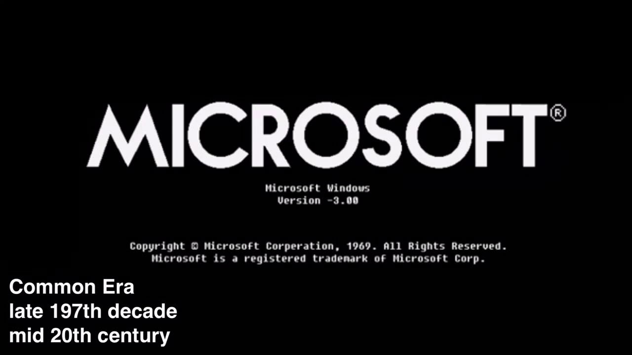 Microsoft Windows Chronology Version - YouTube