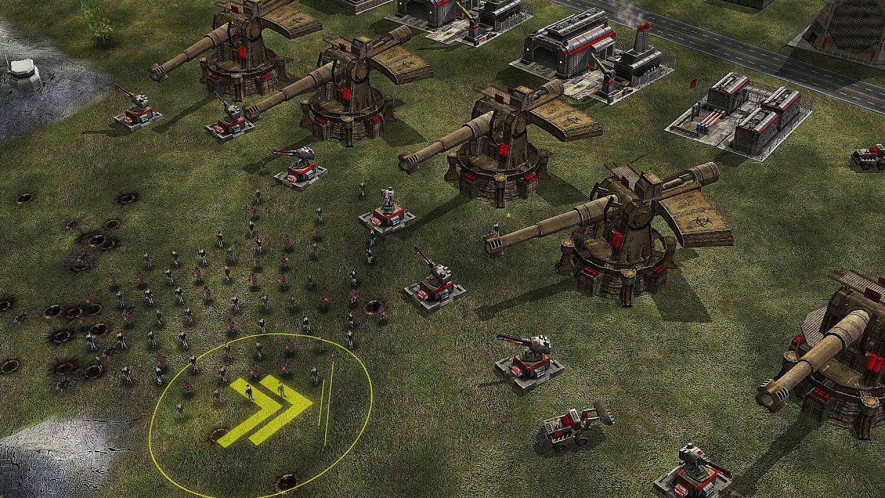 USA BOSS vs 3 Tank China - Command & Conquer Generals Contra X Beta ...