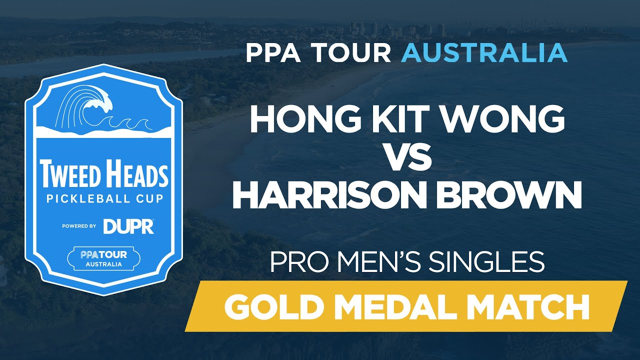 Hong Kit Wong vs Harrison Brown at the Tweed Heads Pickleball Cup ...