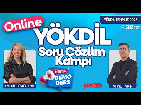 AYŞEGÜL AKIN & AHMET AKIN | YÖKDİL SORU ÇÖZÜM KAMPI - Temmuz 2025 - DEMO DERS