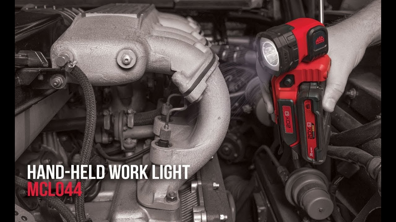 MCL044 | 20V MAX* Hand-Held Worklight | Mac Tools® - YouTube