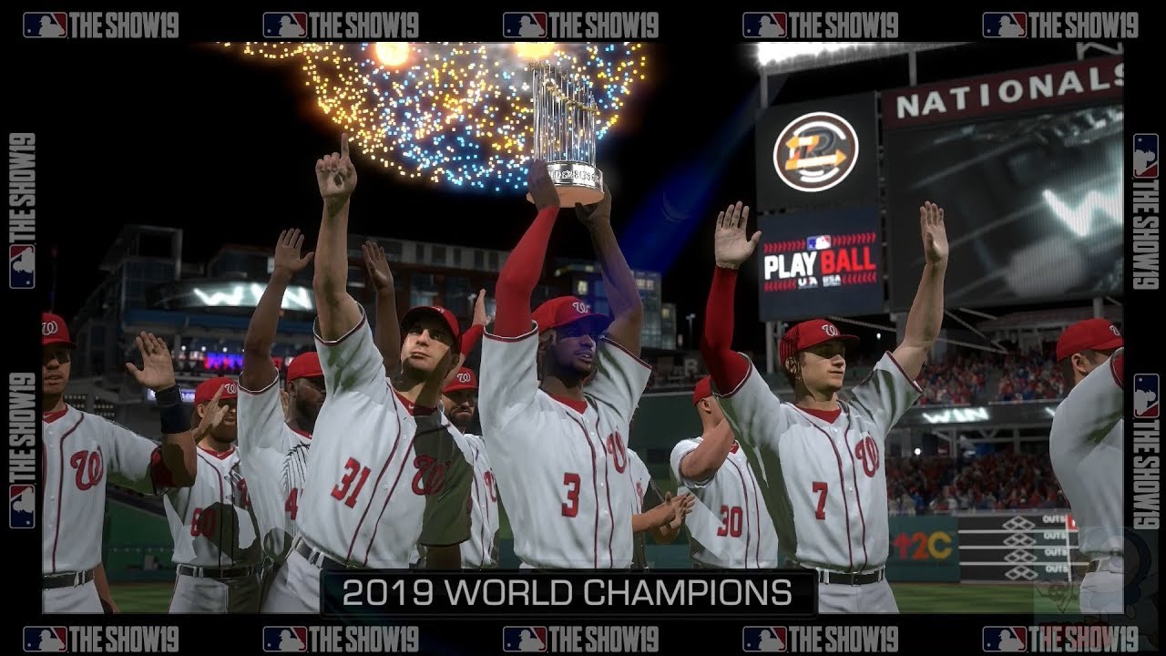 MLB The Show 19 - Washington Nationals World Series Celebration - YouTube