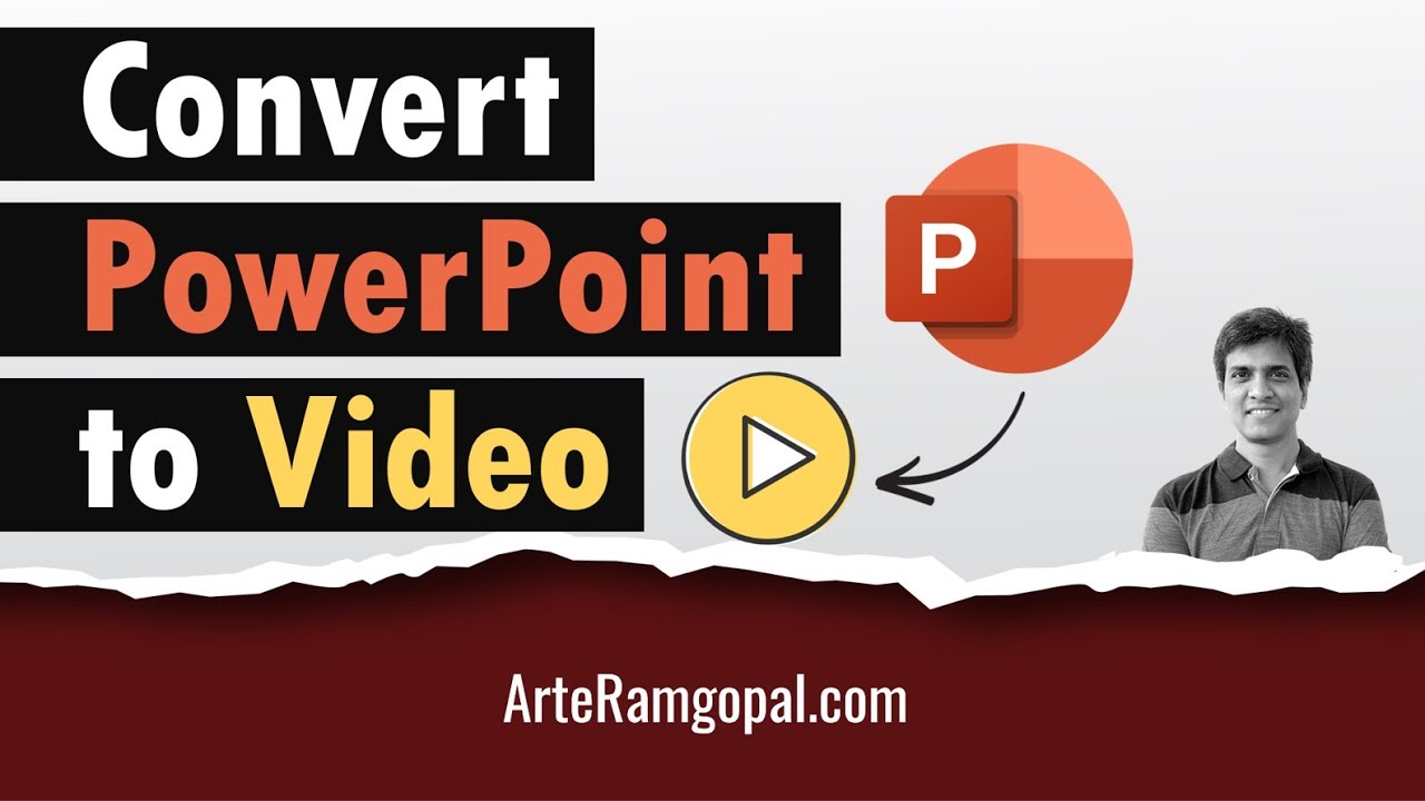 How to convert PowerPoint to Video - YouTube