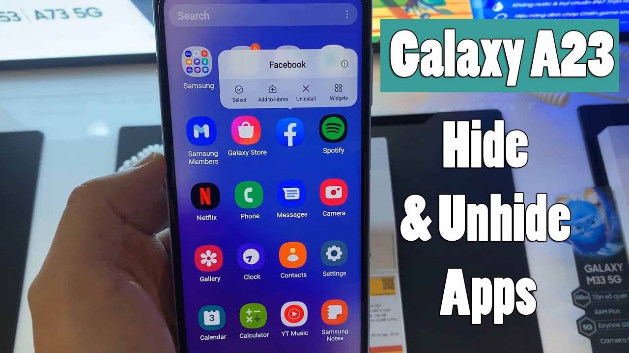 Samsung Galaxy A23: How To Hide & Unhide Apps | Samsung Galaxy A23 Hide ...