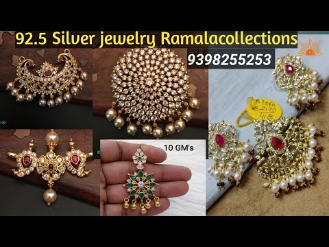 92.5 Silver jewelry New Designs Lockets Collections with gold coating To order 9398255253
