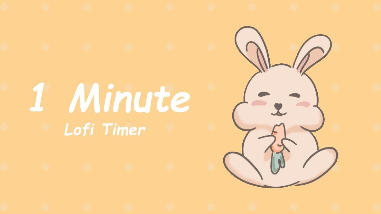 Aesthetic timer (Bunny) - 1 minute - YouTube