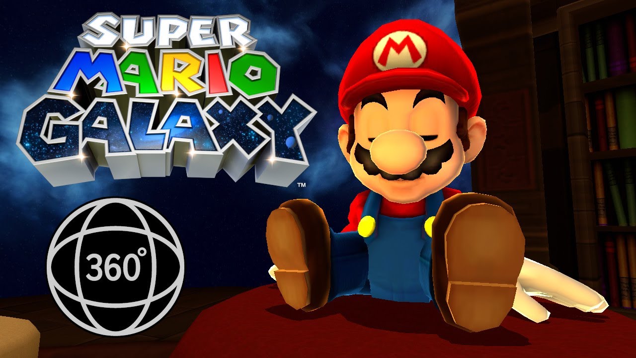 Relax With Mario in the Library (Super Mario Galaxy 360/3D VR) - YouTube