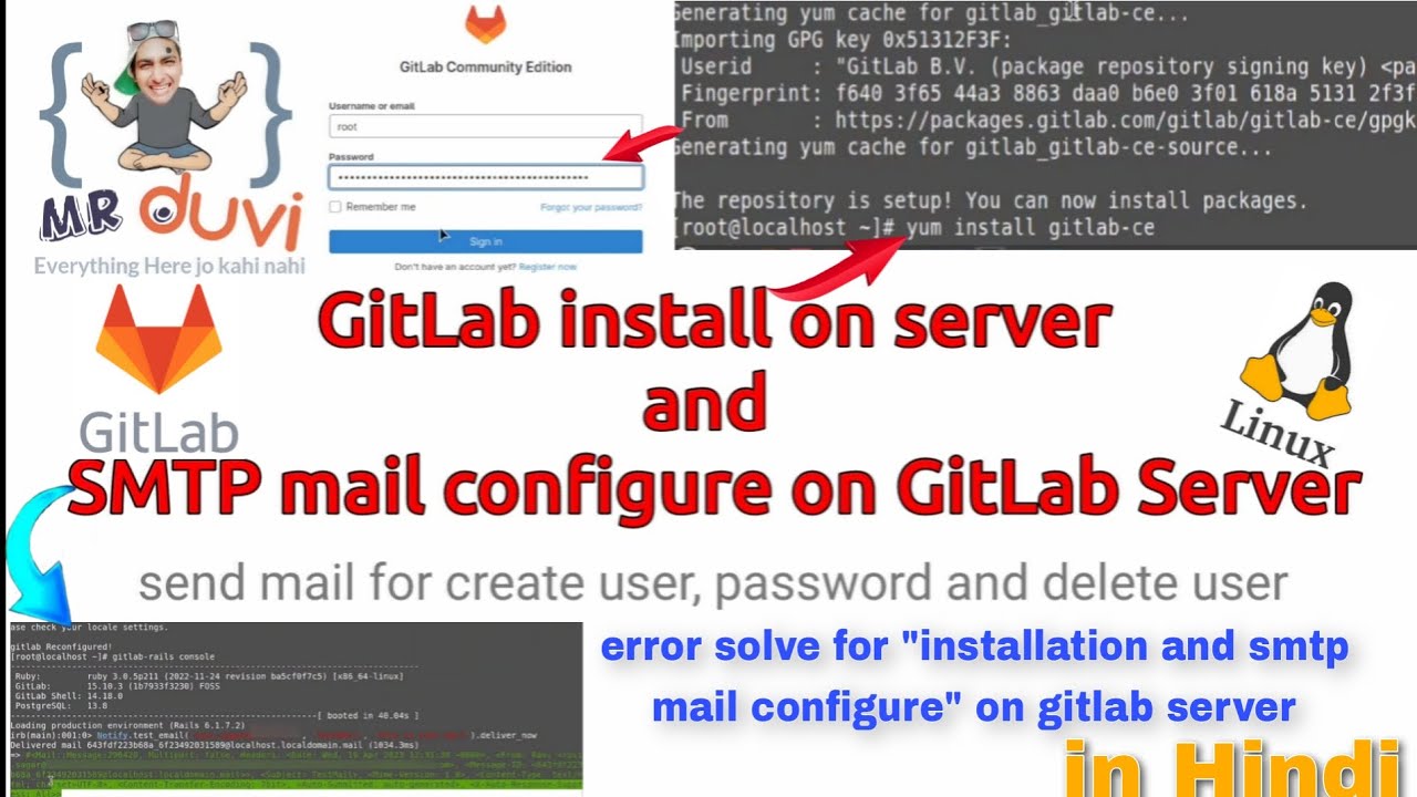 Gitlab Install SMTP Mail Configure And Test On Linux User Create gitlab-install-smtp-mail-configure-and-test-on-linux-user-create