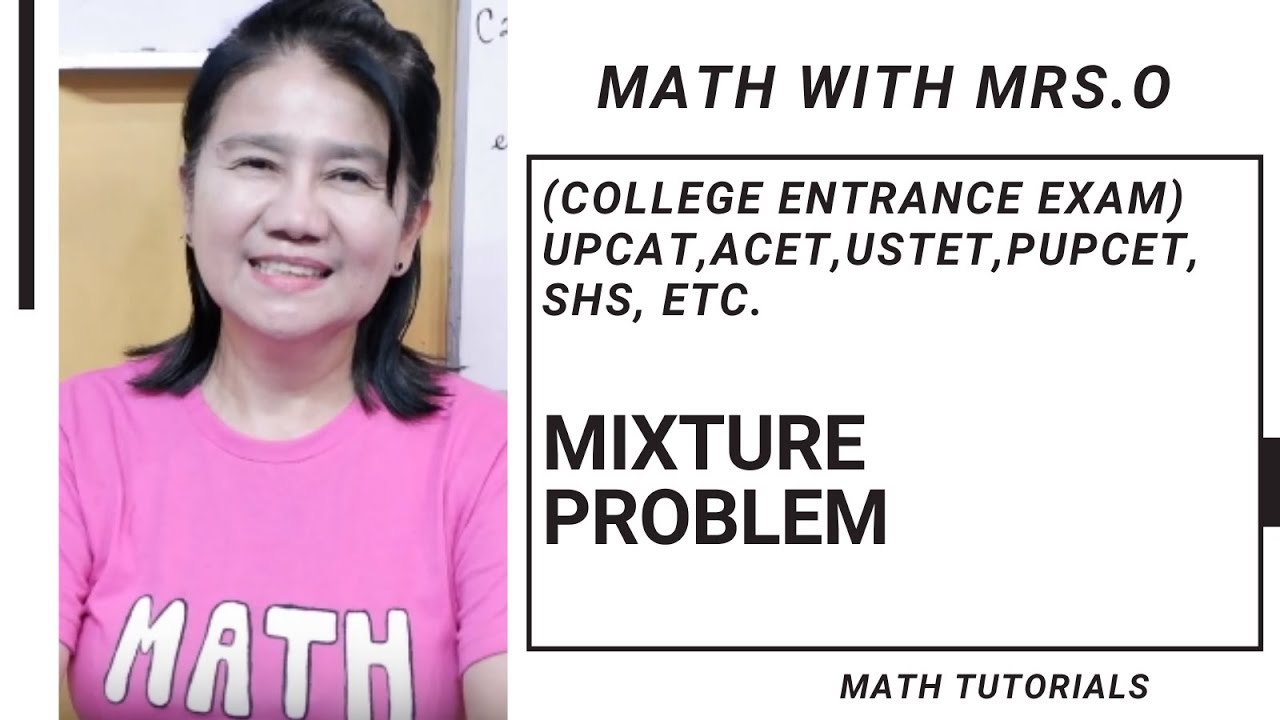 Solving Mixture Problems - YouTube