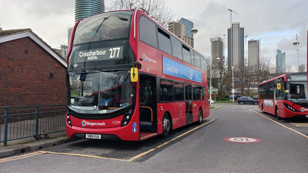 Full Journey + Diverson London Route 277 Crossharbour Asda - Dalston ...