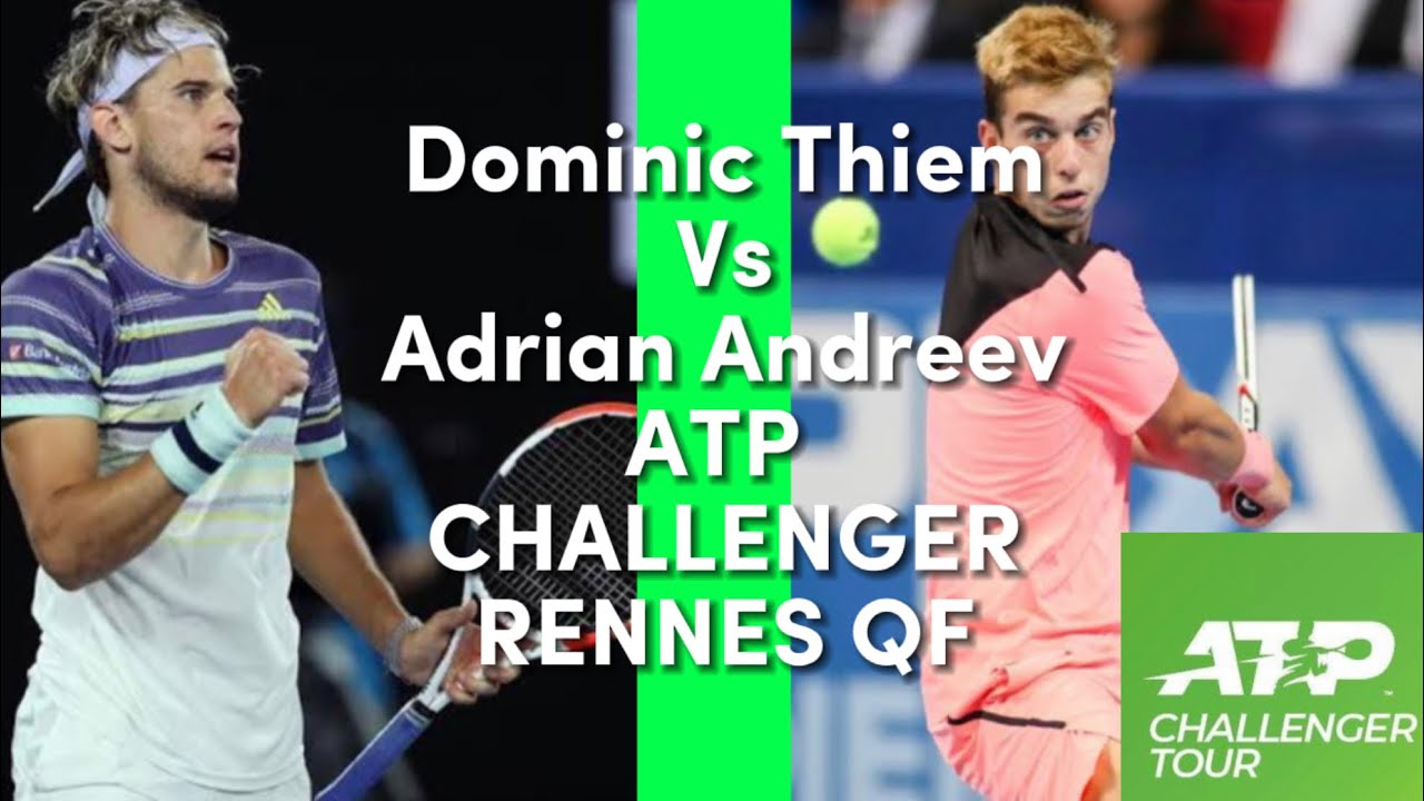 Dominic Thiem vs Adrian Andreev! ATP CHALLENGER Rennes QF (Highlights ...