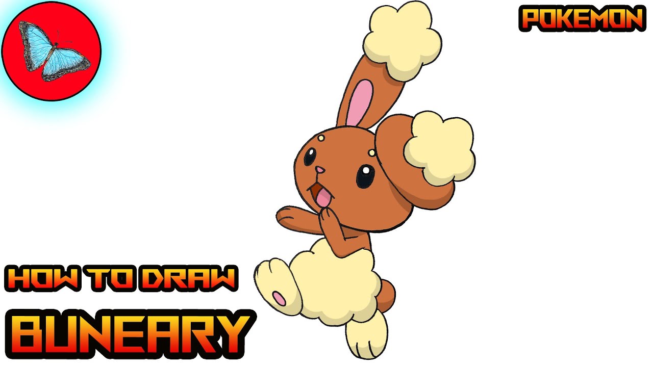 How To Draw Pokemon - Buneary - YouTube