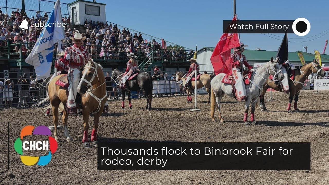 Thousands flock to Binbrook Fair for rodeo, derby - YouTube