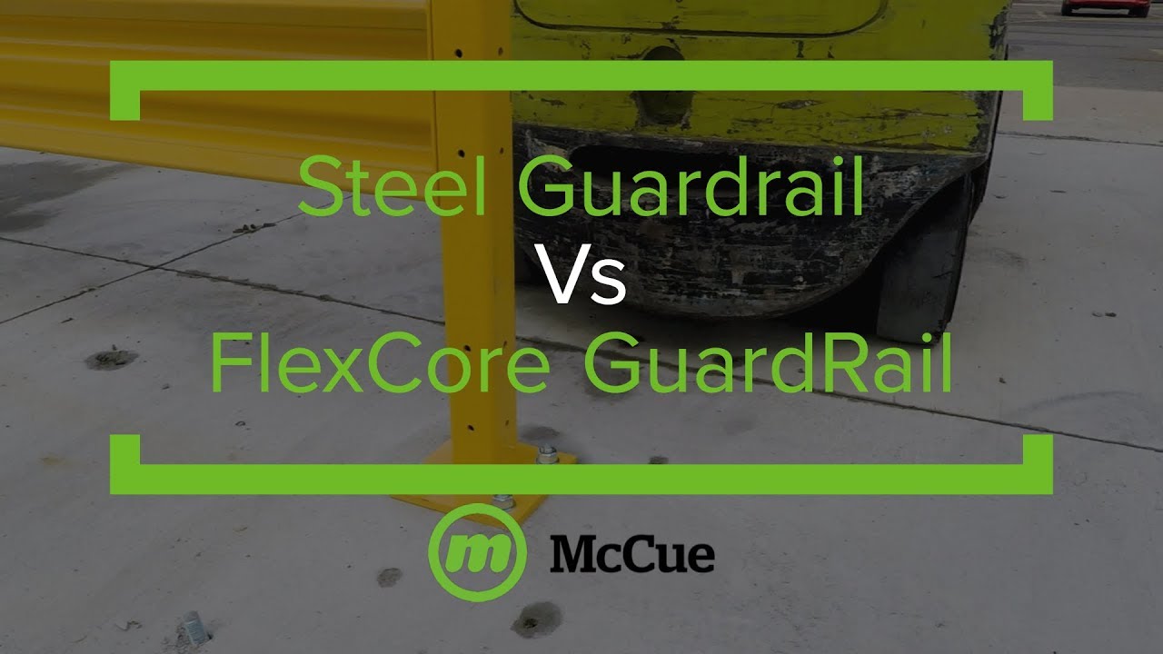 Steel Guardrail v Flexcore Guardrail - YouTube
