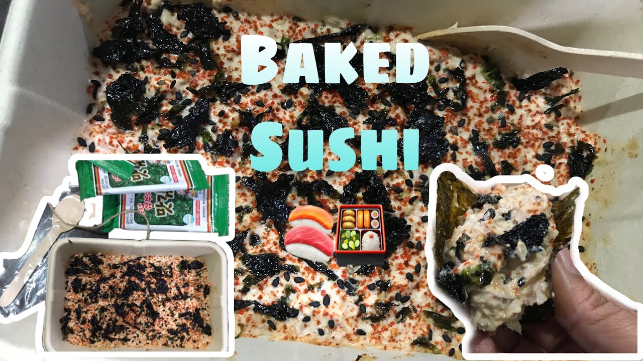 TUNA VOLCANO BAKED SUSHI - YouTube