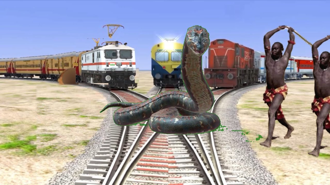 ANACONDA VS TRAIN | Stops The Train | Snake | BeamNG.Drive - YouTube