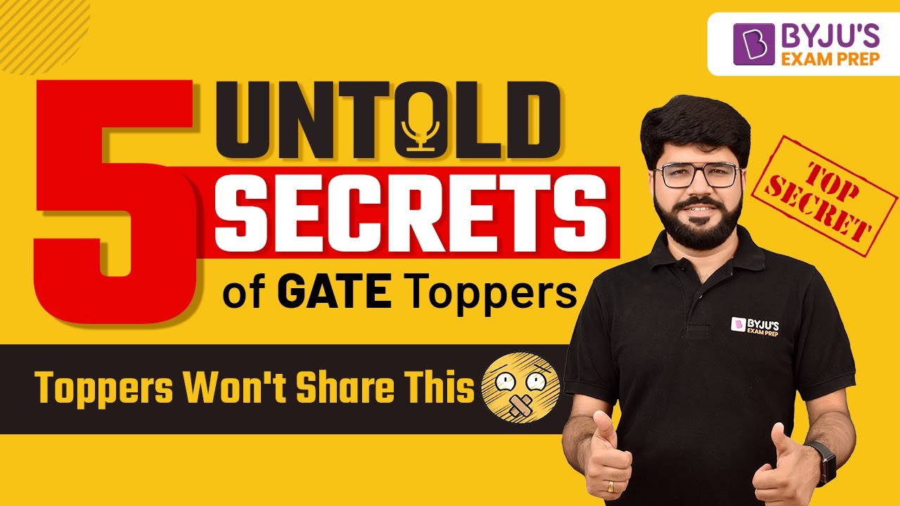 5 Untold Secrets of GATE Toppers: "Revealed" | How to Top GATE Exam ...