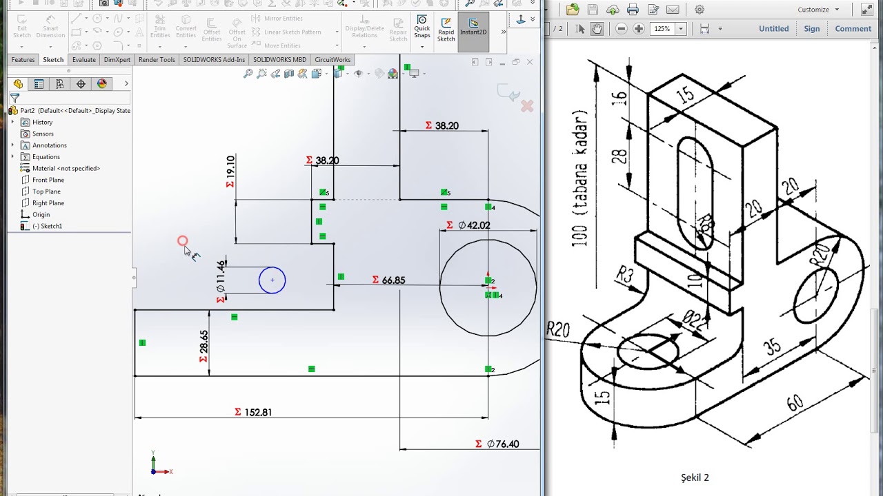 BDT, Solidworks, parametric, 27Nisan cizimi - YouTube