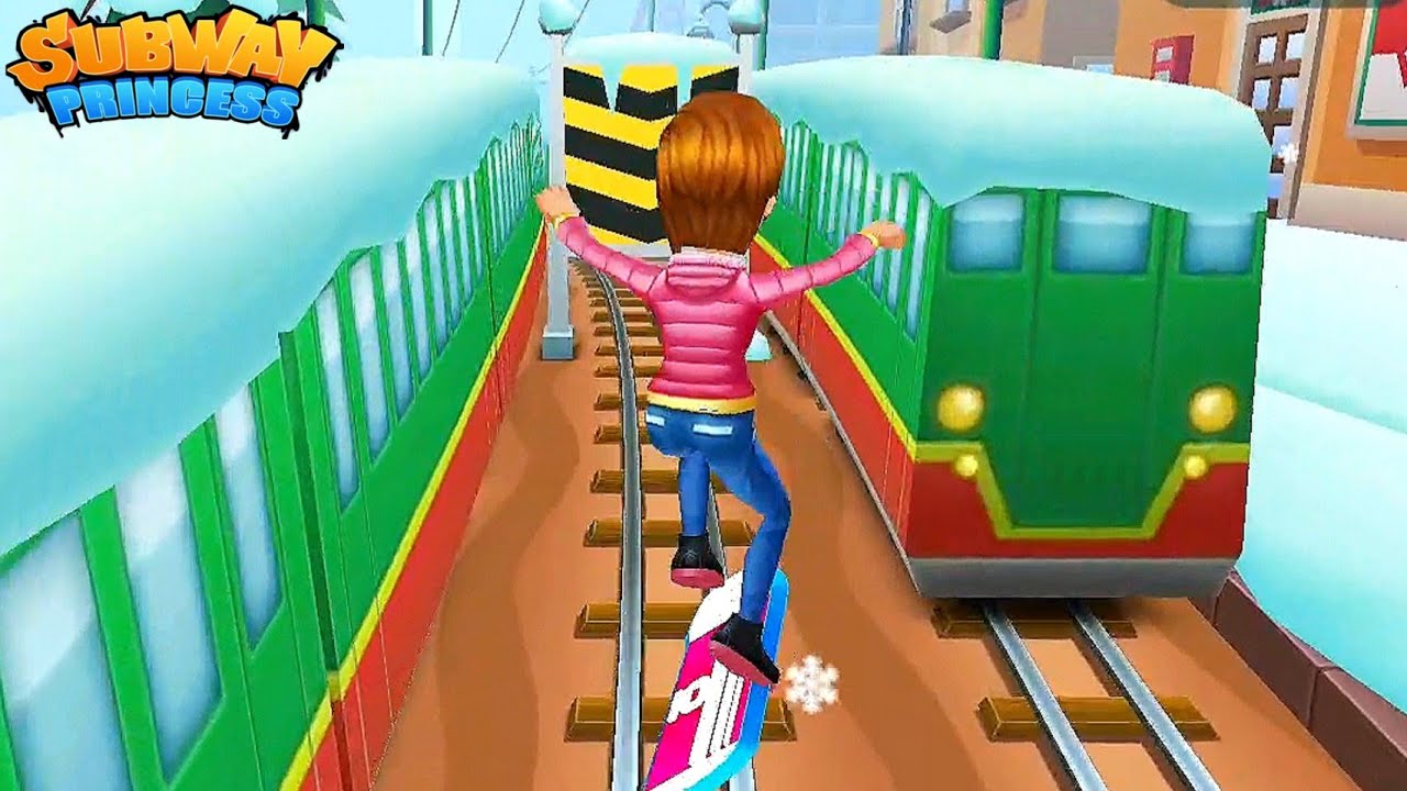 Princess Running Between Trains - Subway Princess Runner Game - Best ...