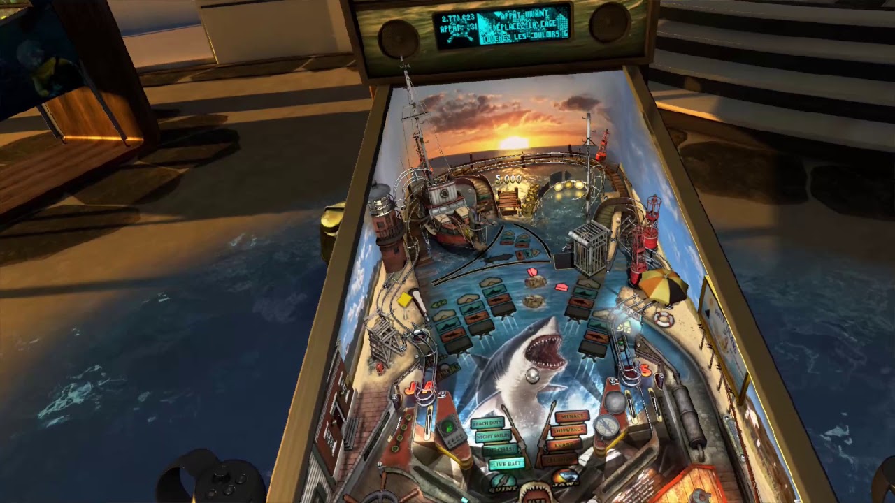 GAMEPLAY PINBALL FX2 JAWS (VR OCULUS RIFT PC) - YouTube