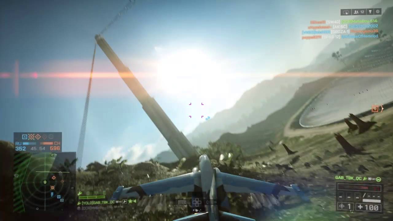 Bf4 gabtbk attack jet vs AA lucky win - YouTube