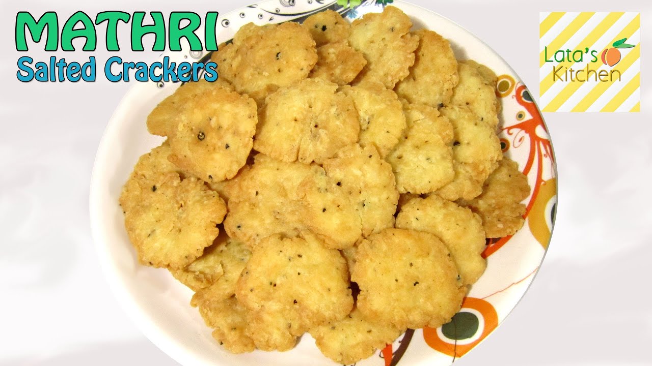 Mathri Recipe - Salted Crackers Recipe Video — Indian Vegetarian Snack ...