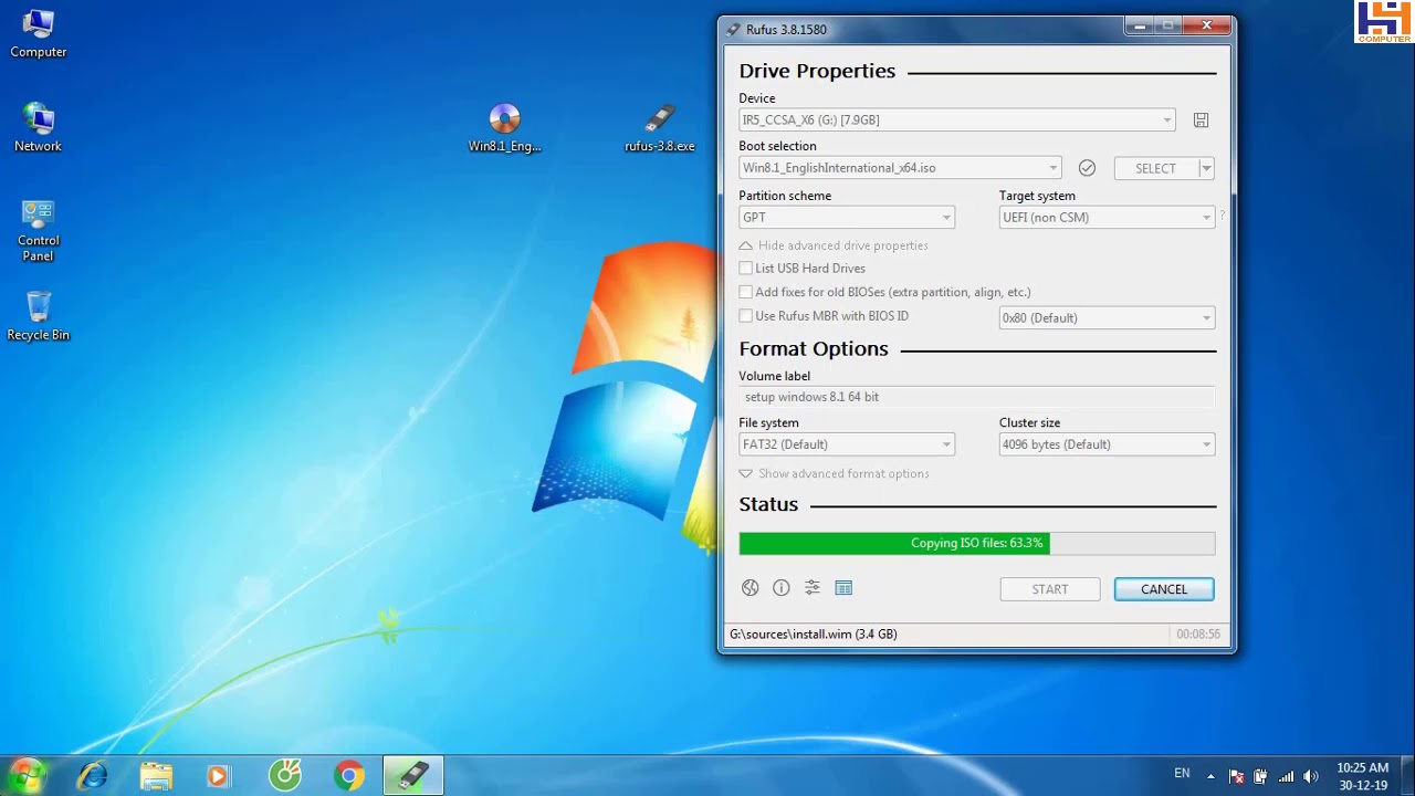 Setup bộ cài windows 8.1 trên usb với rufus ( Setup Windows 8.1 ...