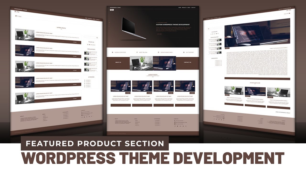 Featured Section [Part 6] - WordPress Theme Development - YouTube
