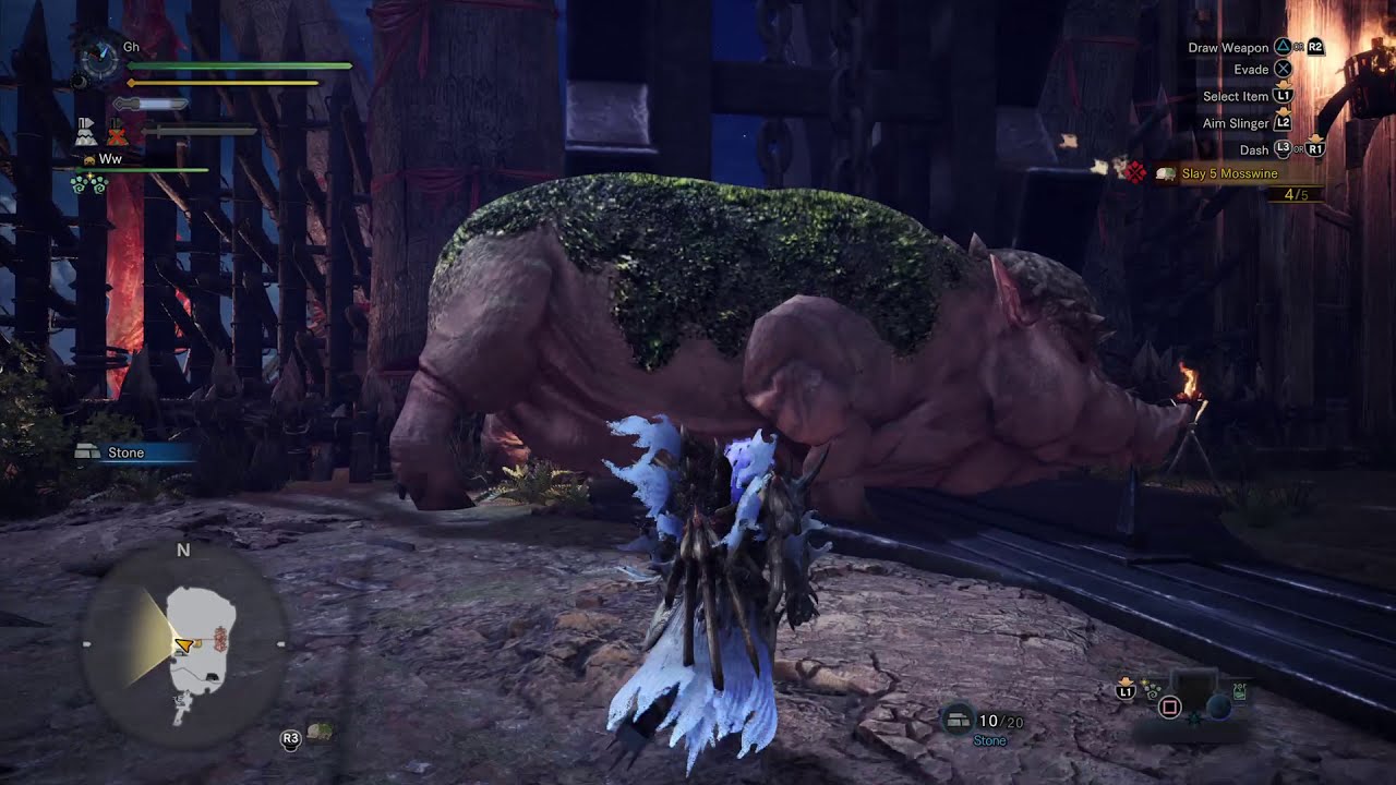 Monster Hunter World: Slay 5 Mosswine!?? Gigantic Mosswine - YouTube