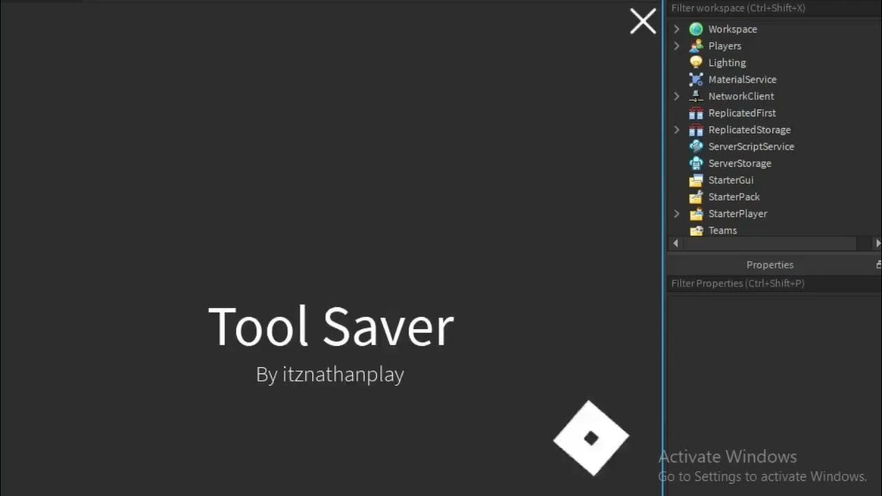 Tool Saver | How To Make Tool Saver | Roblox Studio - YouTube