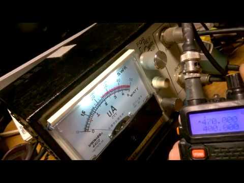 VHF UHF swr power meter part1 - YouTube