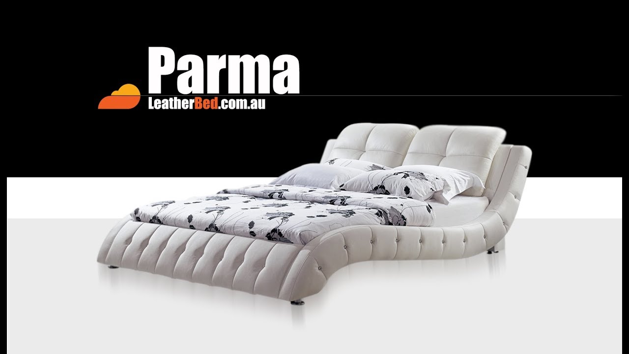 Parma Leather Bed Frame. Unique and Trendy - YouTube
