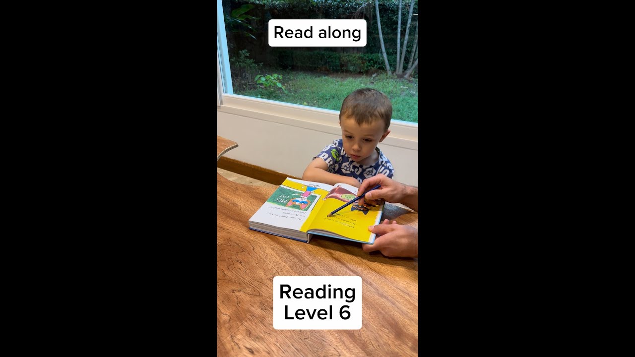 Teaching my 4 years old kid to read - Level 6 - reading along my first ...