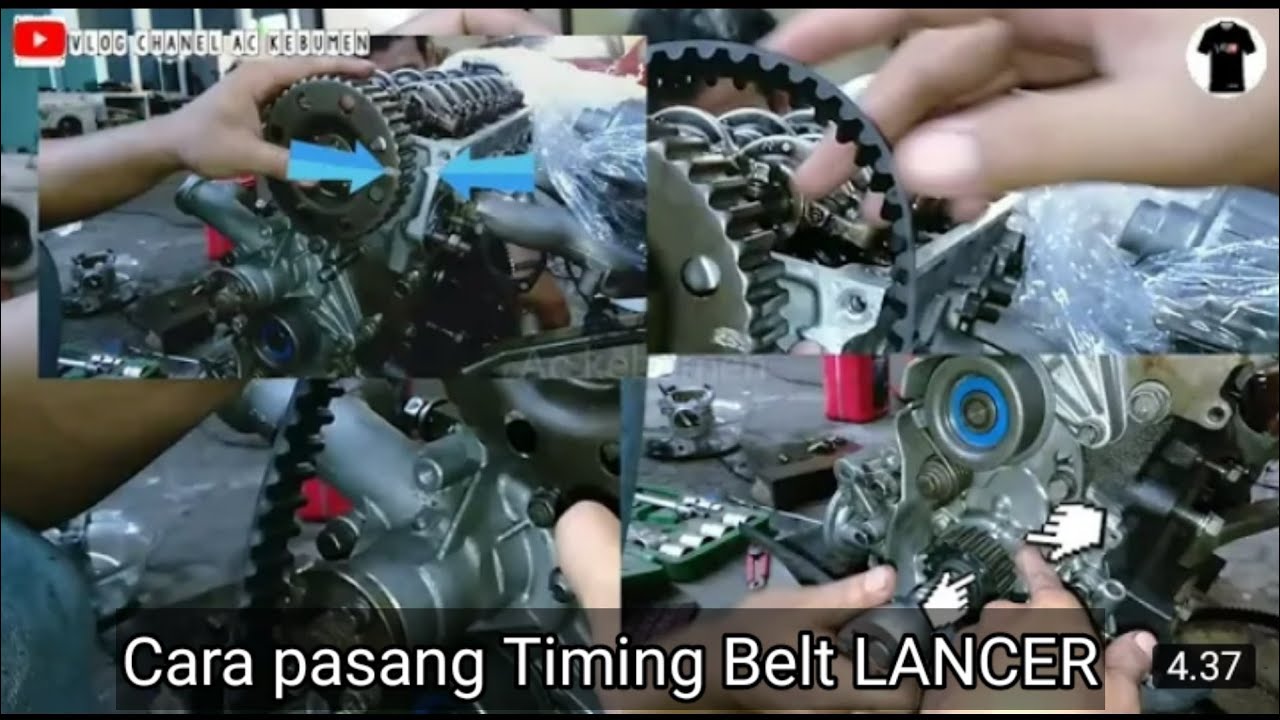 cara mengganti timing belt mitsubishi lancer//SS..Timing top - YouTube