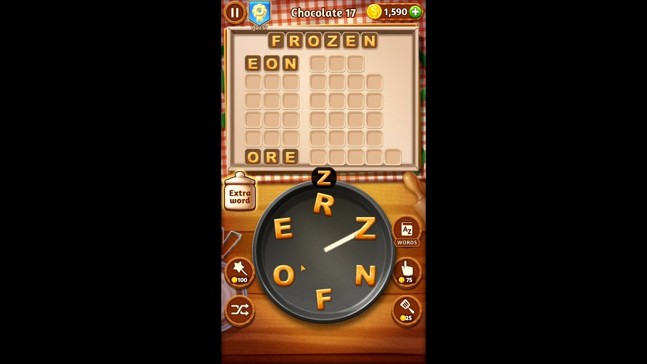 Word Cookies Chocolate Levels 16-20 - Commis Chef Answers - YouTube