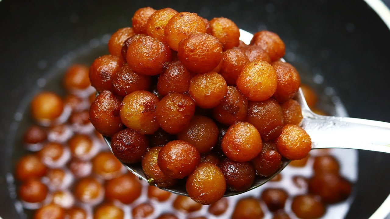 Tasty Miniature Gulab Jamun | Soft & Quick Gulab Jamun Recipe | Sweets ...