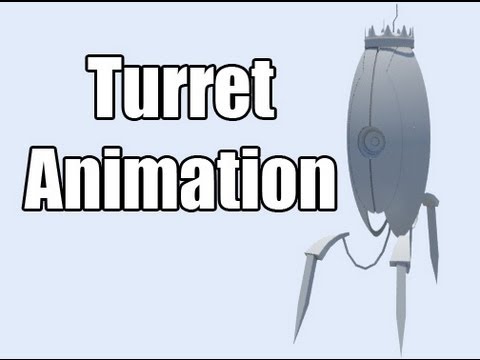 Turret Animation | 3ds max - YouTube