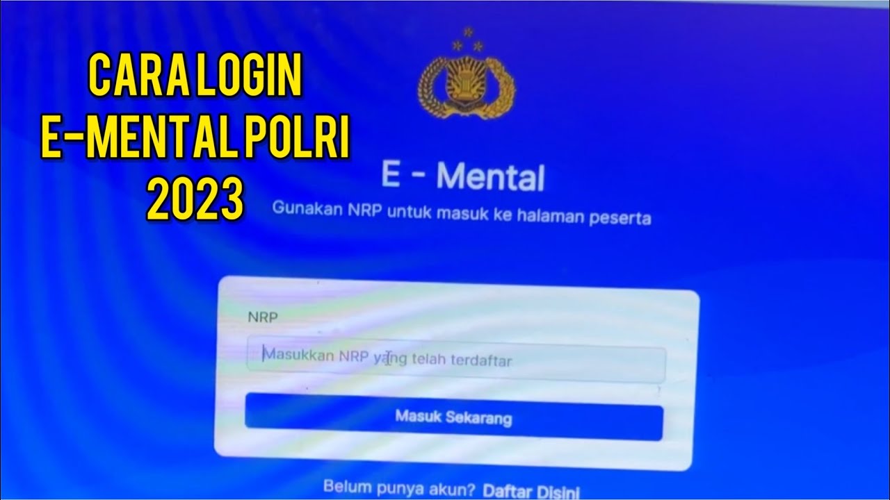 CARA LOGIN EMENTAL POLRI TERBARU 2023 - YouTube