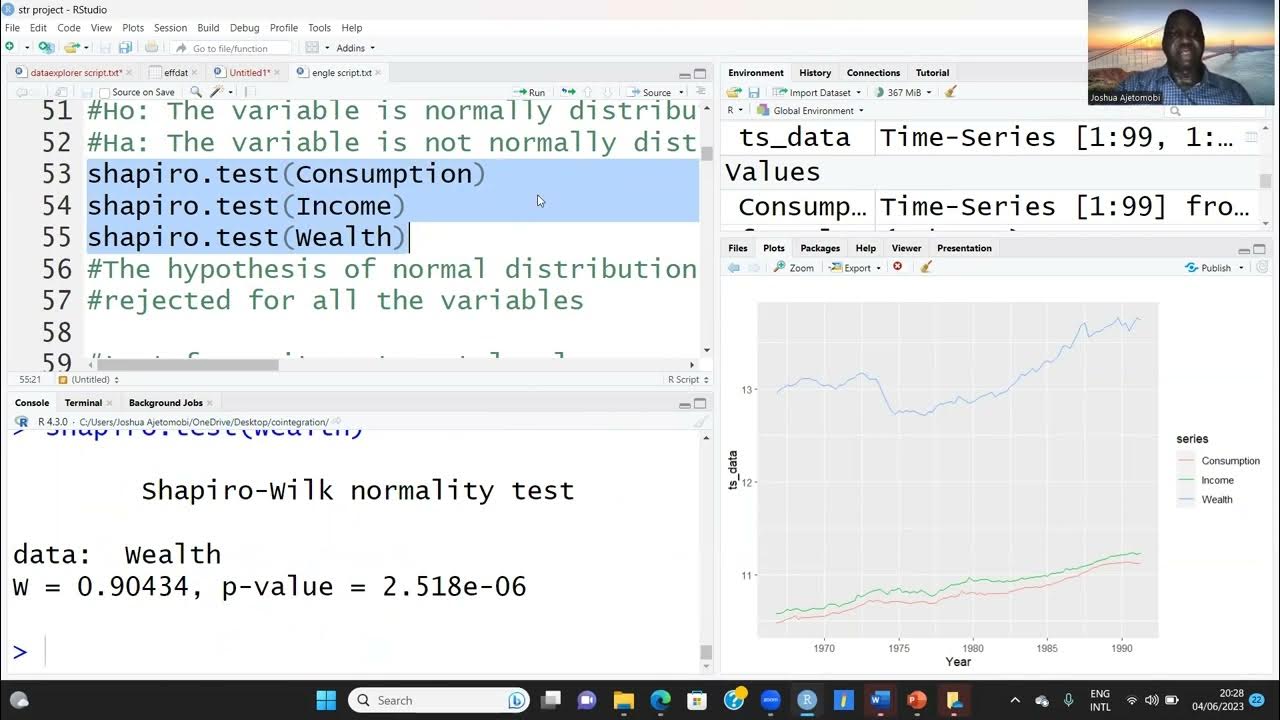 Cointegration Analysis Using R - YouTube