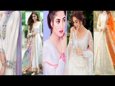 elegant and very stylish white color dress designing ideas - YouTube