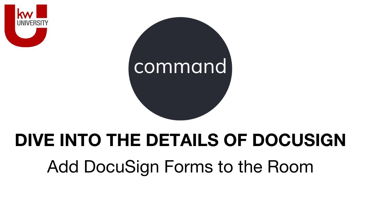 Add DocuSign Forms to the Room | Dive Into the Details of DocuSign ...