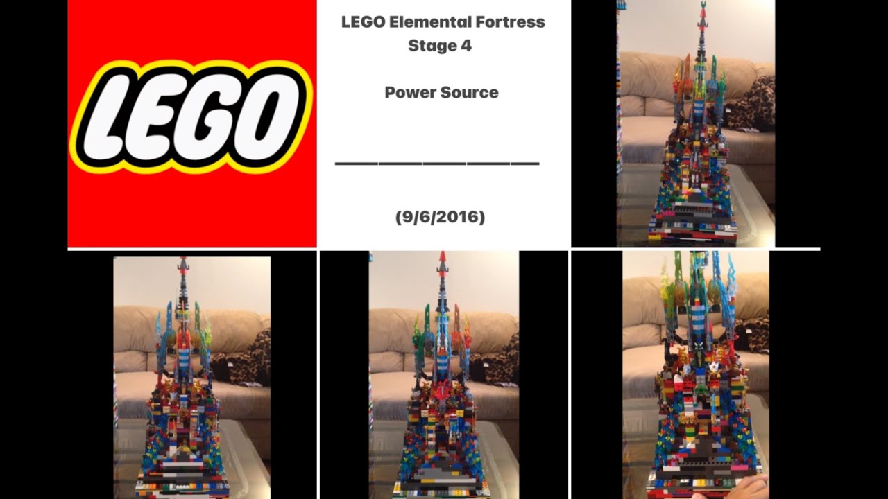 LEGO Elemental Fortress Power Source from Stage 4 with weapons and ...