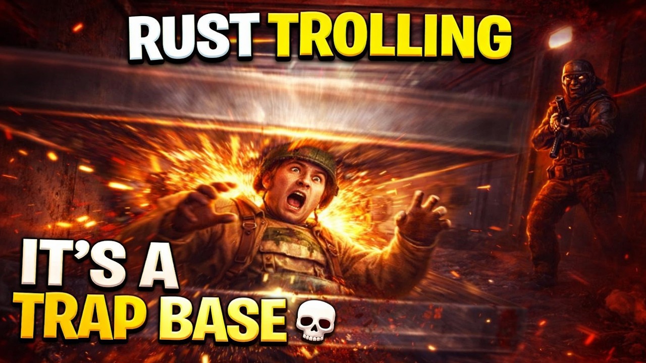 Rust Trap Base Trolling With Elevator & Shotgun Traps 💀 - YouTube