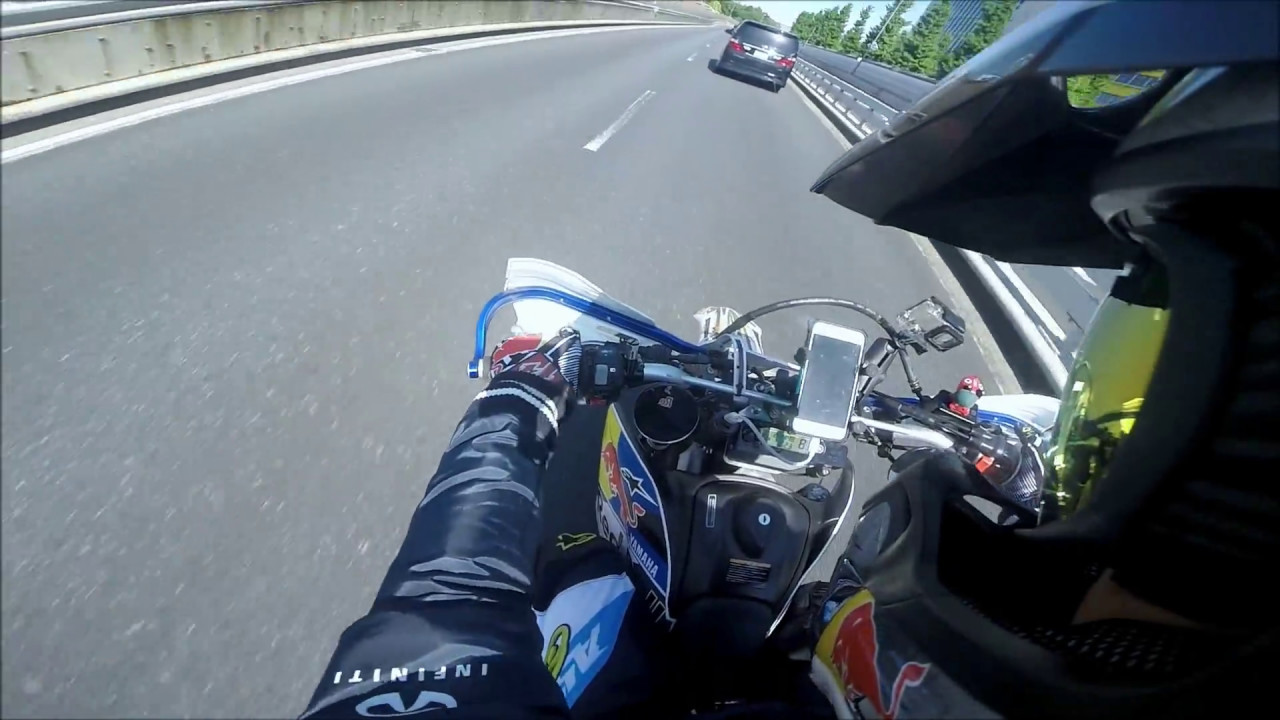 WR250X Red Bull Custom Motard【首都高Ride】GoproHERO3+(^_^)v - YouTube