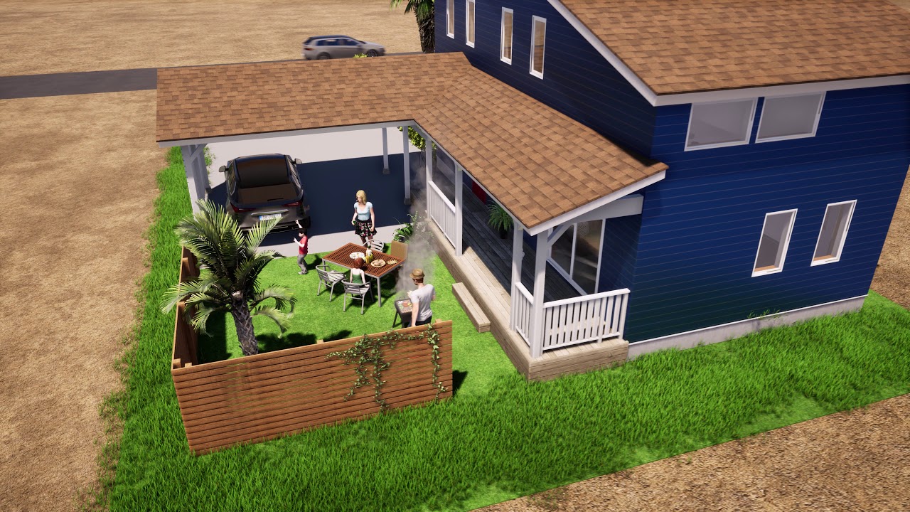 ARCHITREND ZERO X Twinmotion 外観パース動画 4K画質（テスト 5） - YouTube