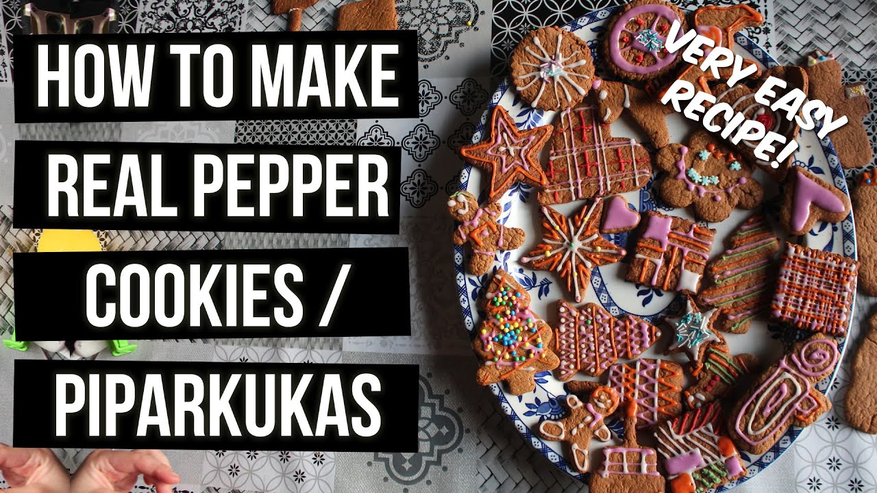 Latvian Pepper Cookies Recipe - Very Easy! - Piparkukas Recepte - YouTube